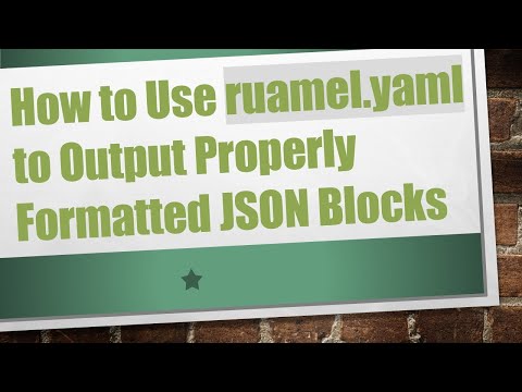 How to Use ruamel.yaml to Output Properly Formatted JSON Blocks