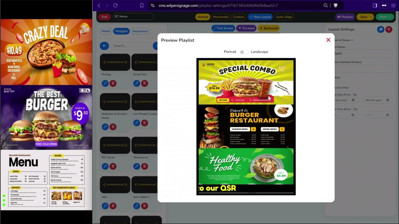 Wilyer Digital Signage Software Complete Demo Walk-through in English - 2025