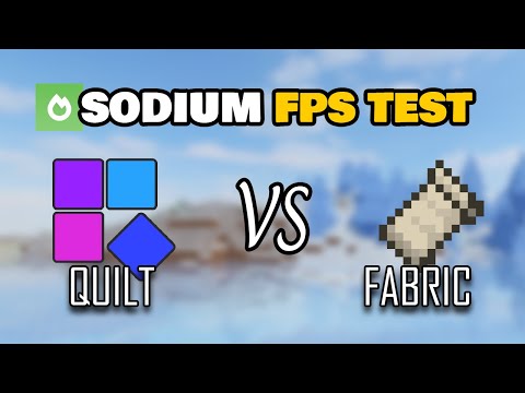 Quilt vs Fabric (Mod Loader) Sodium Mod FPS Test Minecraft 1.18.2