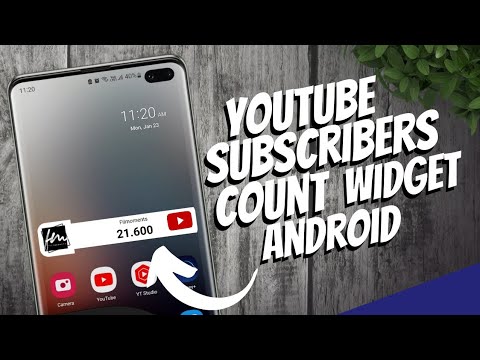 How to add YouTube Subscribers Count Widget on Android