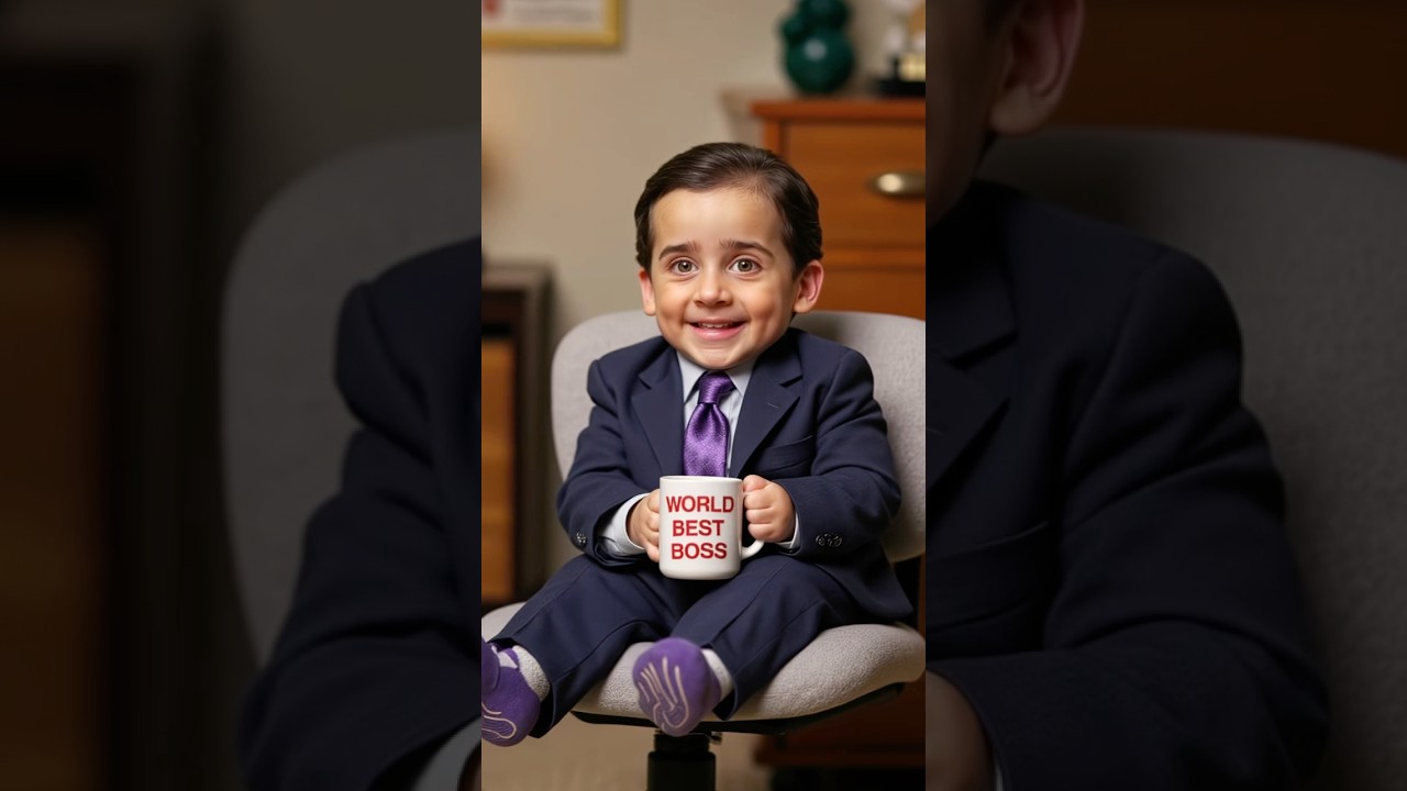 The Office Cast as BABIES?! AI Brings Michael, Dwight & Jim Back to Daycare! Theme song intro