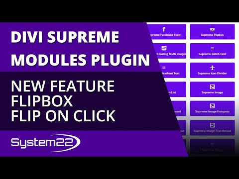 Divi Supreme Modules New Feature Flipbox Flip On Click π