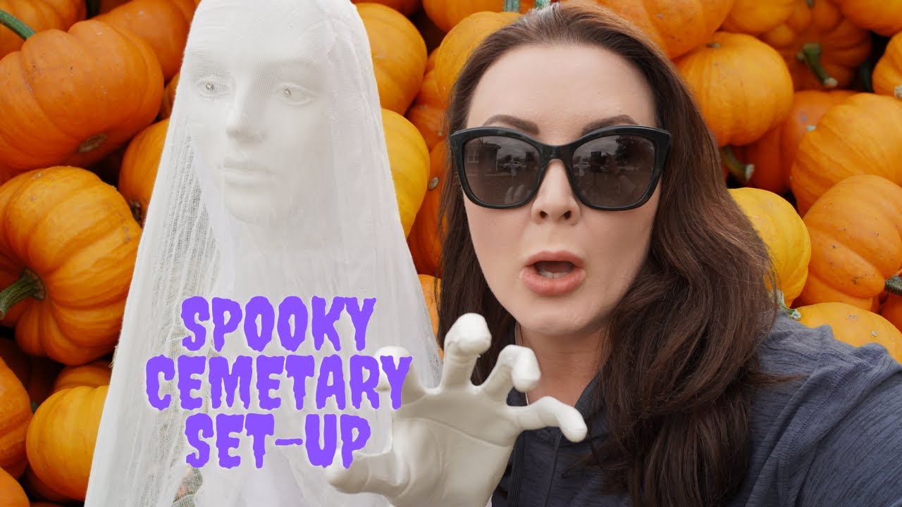 Outdoor Halloween Decoration Ideas | DIY Cemetery Decorations