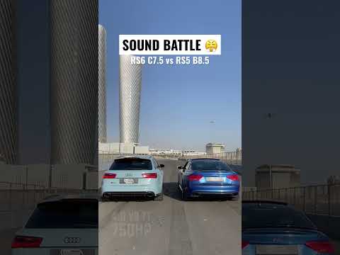 SOUND BATTLE! Audi RS6 V8TT vs RS5 4.2 V8 | #audi #rs6 #rs5