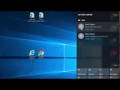 Windows 10: System Tray & Action Center - Buffalo & Erie County Public Library