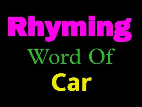 Car rhyming words | Rhyming words of Car | Car ka rhyming word | Rhyming Words