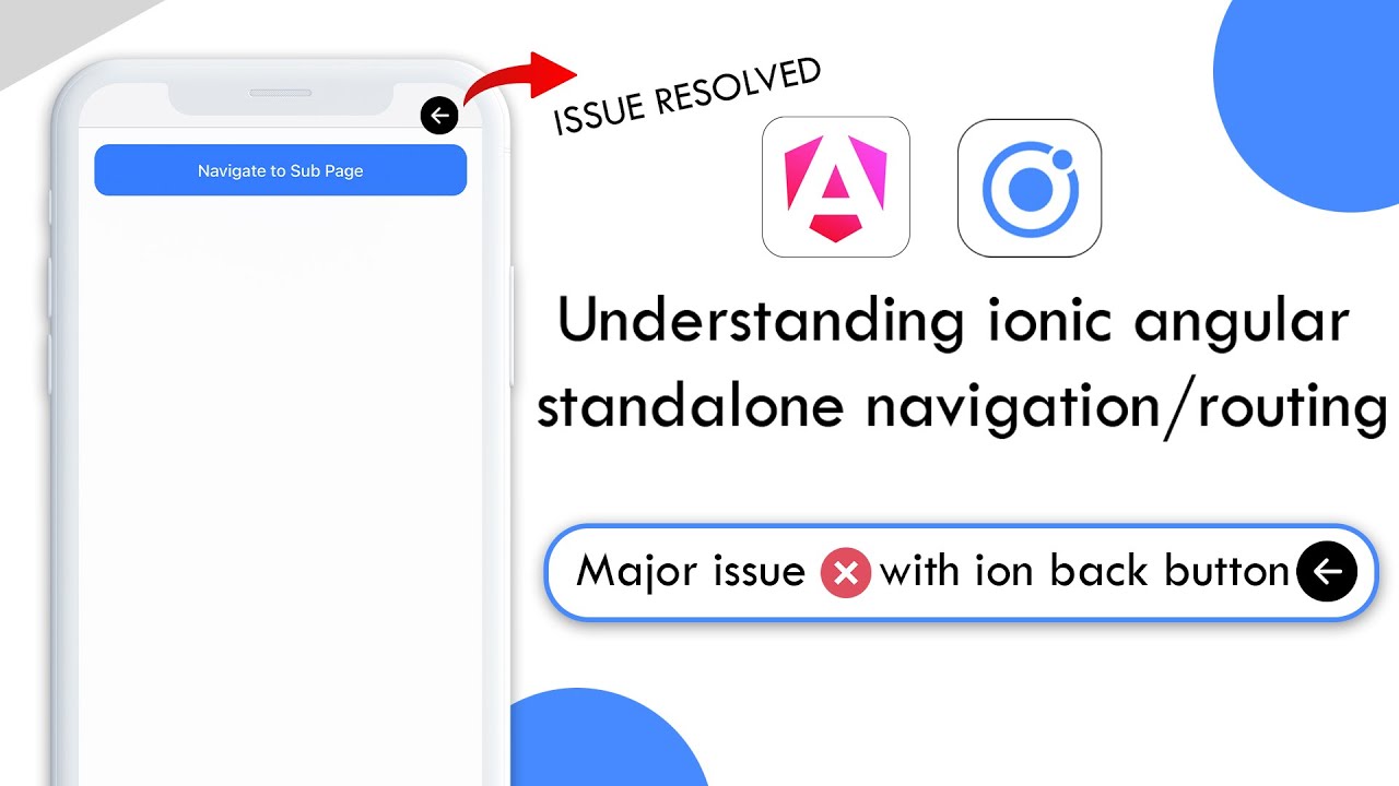 Ionic Standalone Navigation / Routing - Problem with ion-back-button | Angular