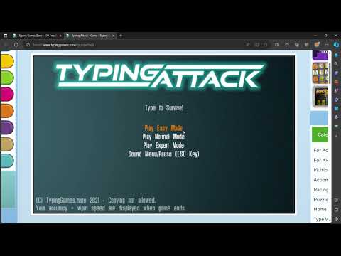 Typing Attack - Gameplay 01