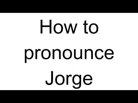 How to Pronounce Jorge (Portuguese)
