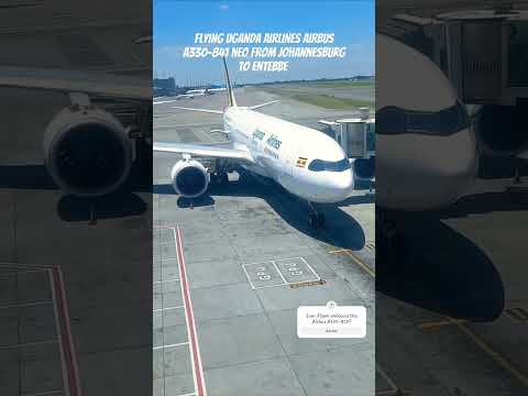Flying Uganda Airlines' Airbus A330-841 neo from Johannesburg to Entebbe #ugandaairlines #entebbe