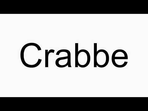 How to pronounce Crabbe