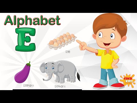 Words That Start With Letter E | Words That Start With Letter E for Toddlers | Kids Learning Videos