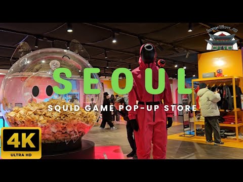 [4K] Squid Game Pop-Up Store at Shinsegae Dept. Store Gangnam Branch