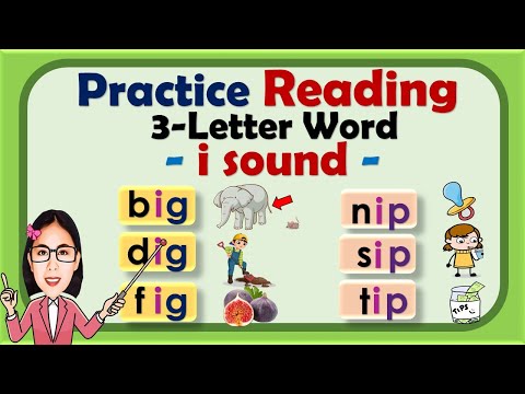 Learn to read 3-letter word | i sound | Phonics | Reading guide for beginners, toddlers |