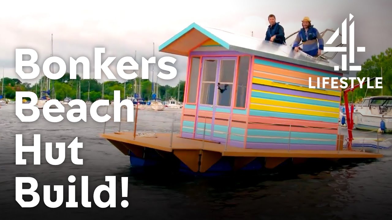 This Quirky Houseboat Is Actually a Floating Beach Hut, Has a Lifeboat ...