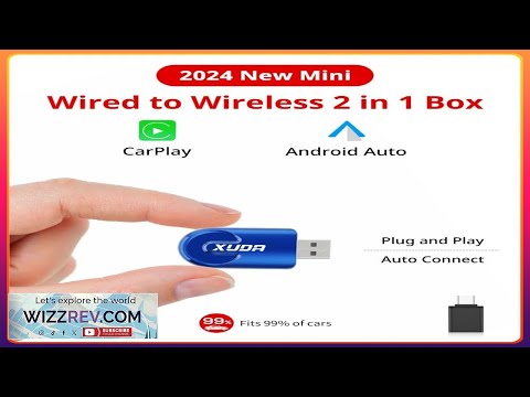 2 In1 Wireless Carplay&Android Auto AI Box Wired To Wireless Carpay Mini Review