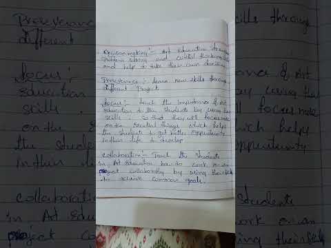 importance of Art in Education, Art Education, BEd 1st year 2nd semester.