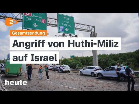 heute 19:00 Uhr vom 04.05.25 Huthi-Raketenangriff, Gedenken an NS-Opfer, stärkere Grenzkontrollen