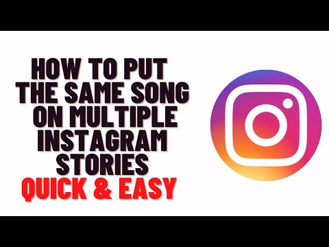 how to put the same song on multiple instagram stories 2024