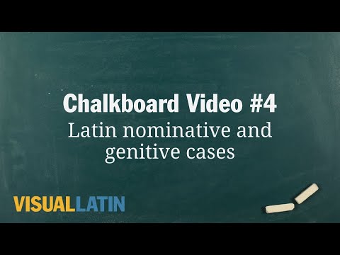 Latin nominative and genitive cases | Visual Latin Chalkboard #4