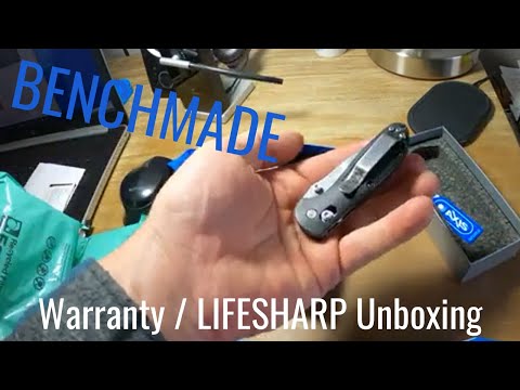 Benchmade knife warranty return and LifeSharp unboxing