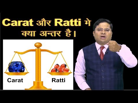 What is the difference between Karat (Kt.) and Carat (Ct.) | How Ratti is different from Carat.