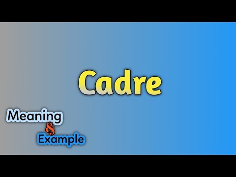 cadre meaning