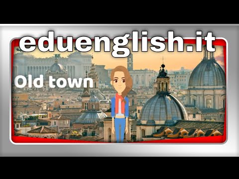 Around town, basic vocabulary about places in town and city | English learning for kids