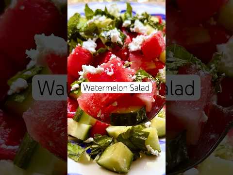 Watermelon Salad Recipe! #watermelon #saladrecipe