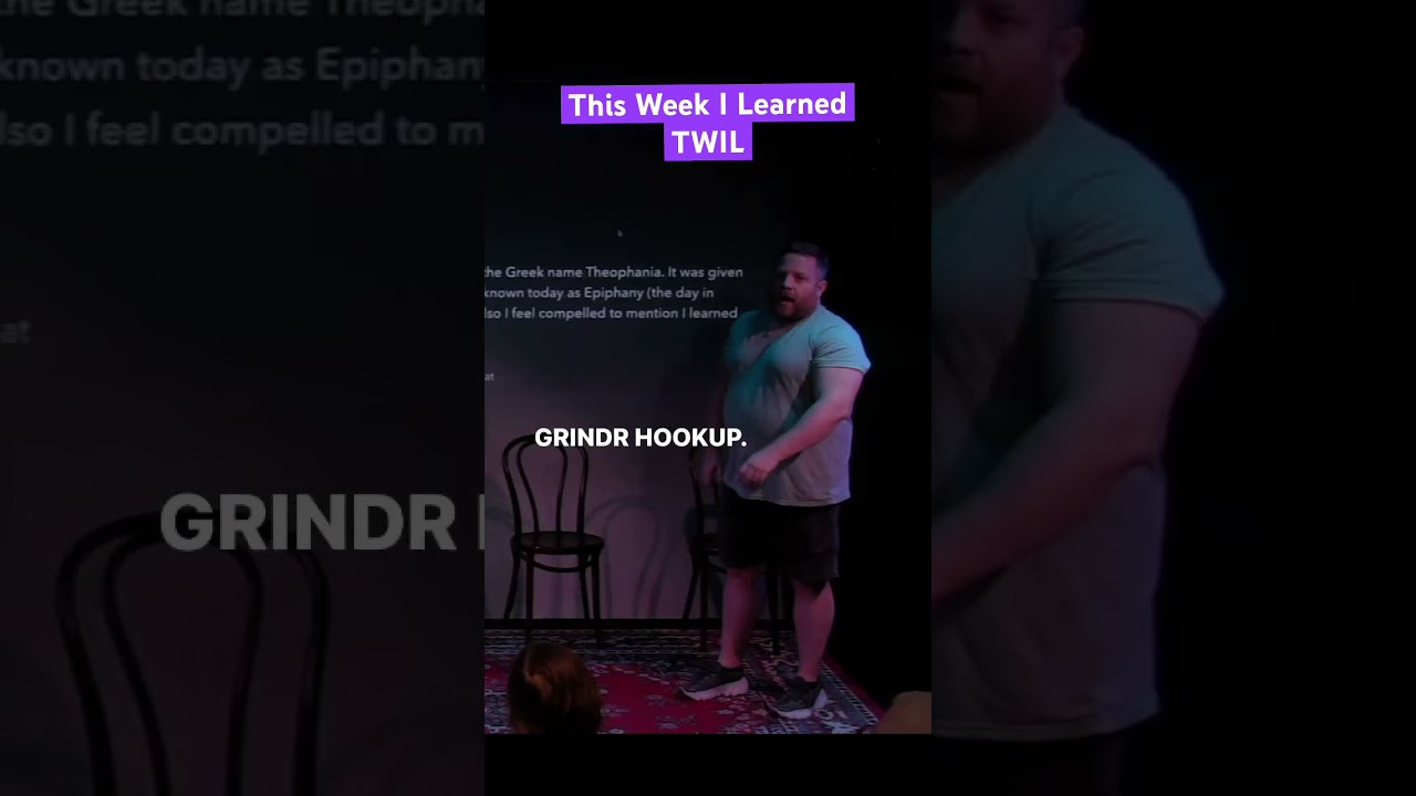 Thank you, Grindr! #vocabulary #funfacts #improvcomedy
