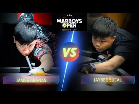 JAMES ARANAS VS JAYBEE SUCAL | MARBOYS OPEN 2024 #billiards #9ballpool #highlights #vietnam