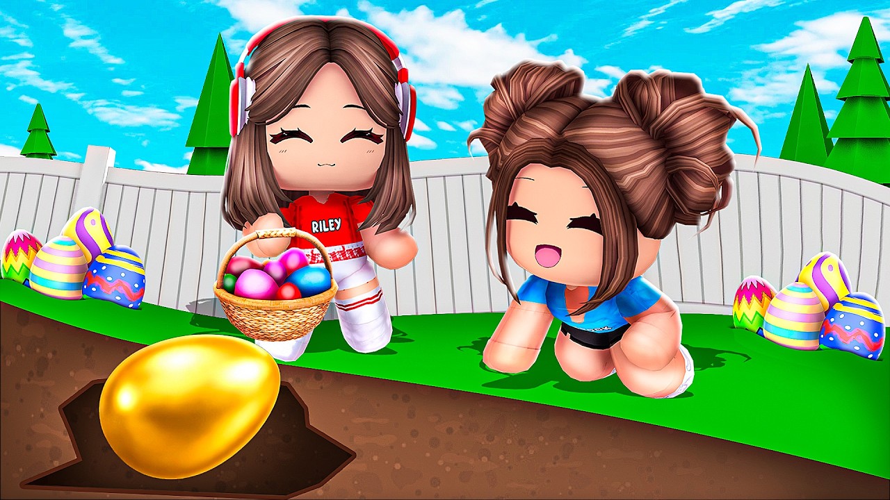 Our Family Goes EASTER EGG HUNTING..(Brookhaven)