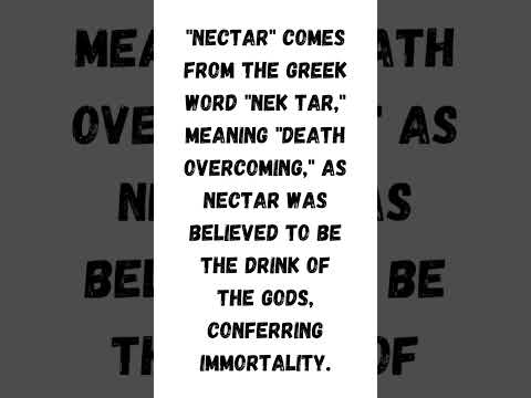 Word Origins "Nectar" #nectar #words #history #origin