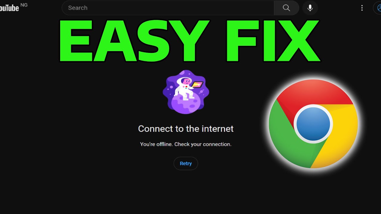 How To Fix YouTube PC You're Offline Check Your Connection in Google Chrome