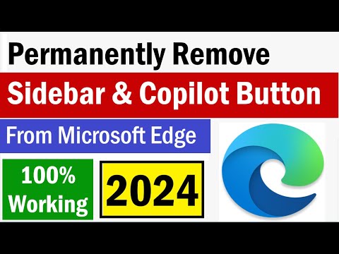 How To Permanently Disable Microsoft Edge Sidebar | How To Remove Copilot Button on Microsoft Edge