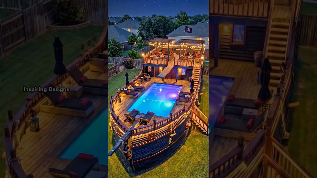 These Giant Pirate Ship Pools Are Basically Backyard Theme Parks