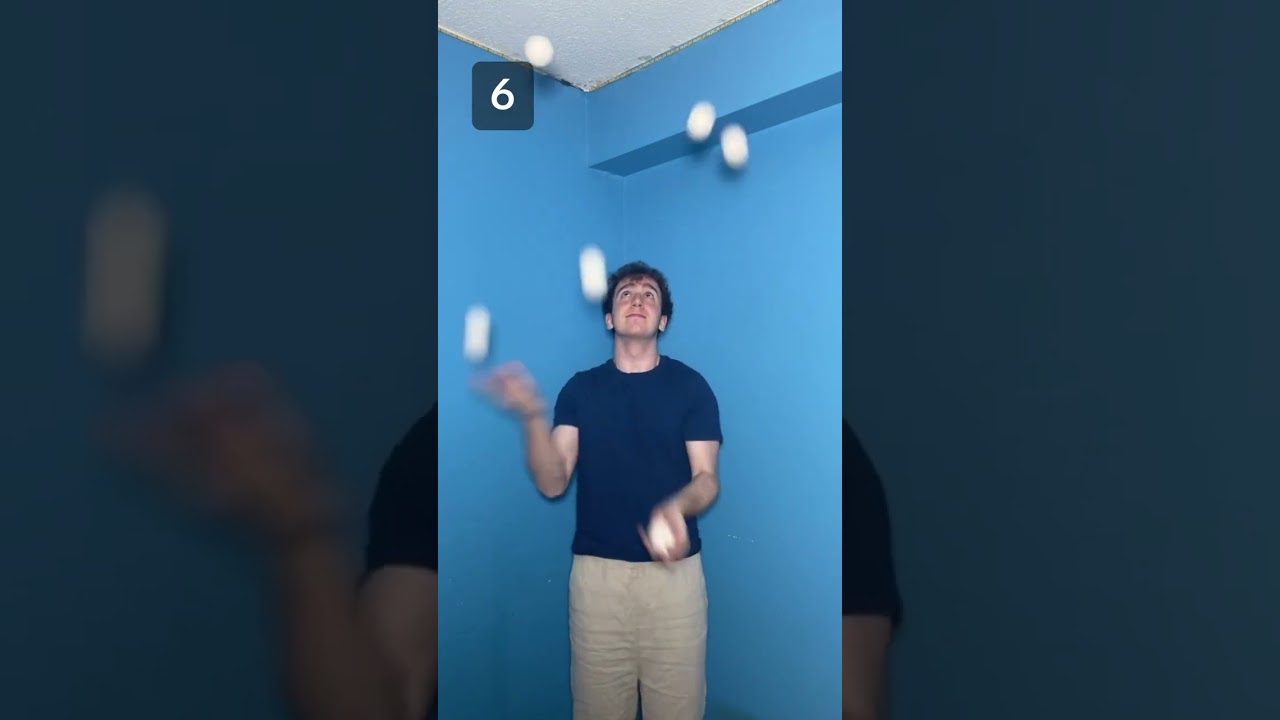 Can I juggle 9 balls?🤔 #talent #cool