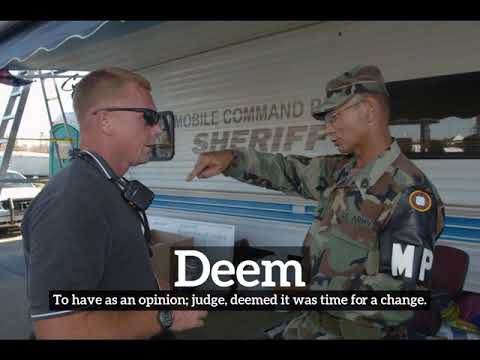 How Does Deem Look? | What is Deem? | How to Say Deem in English?