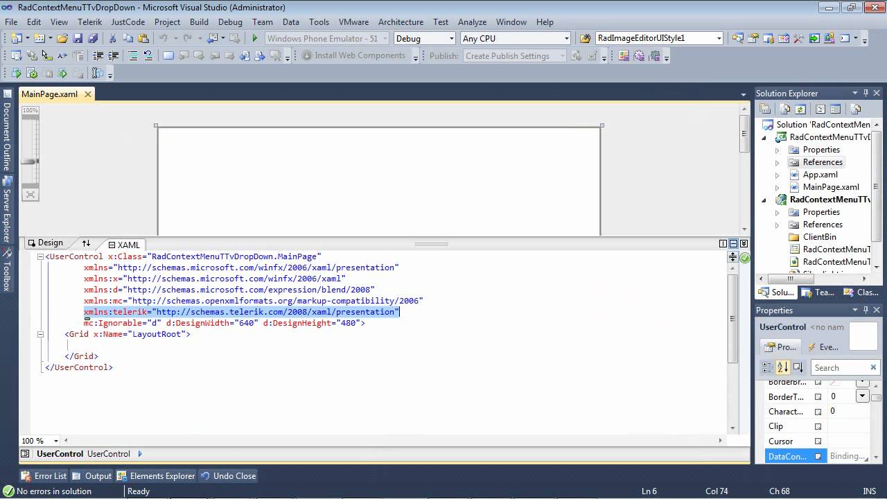 ContextMenu - Part 2: Creating Drop-down Button Behavior (Silverlight & WPF)