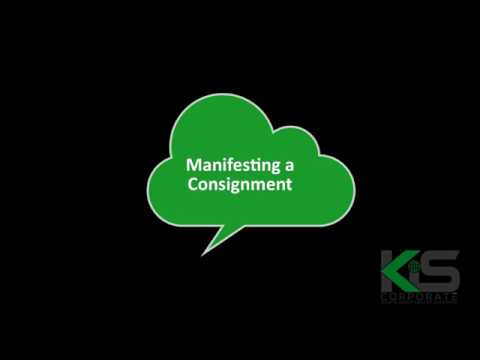 KIS - Manifesting a Consignment