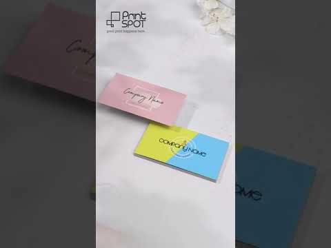 Customize your Business Cards to showcase your Brand.