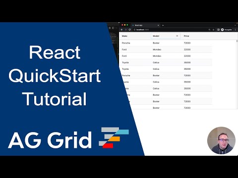 Quickstart Tutorial for the React Data Grid from AG Grid