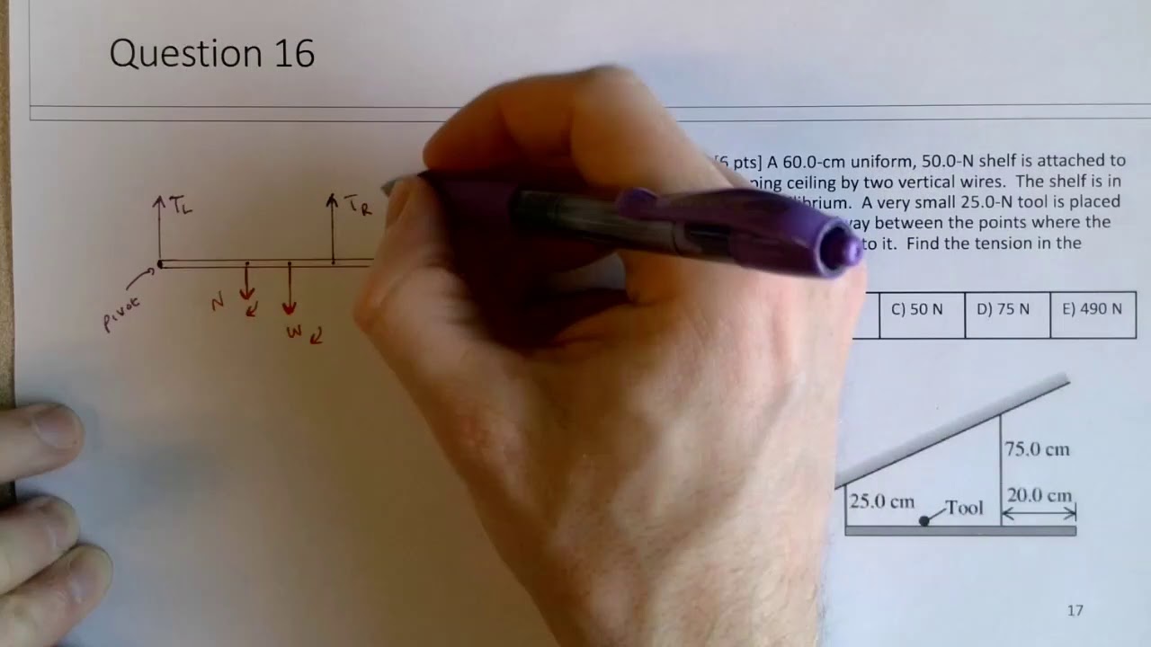 Static Equilibrium 2 Review - Final Exam