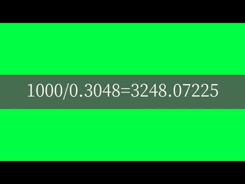 How many feet is 1 km?