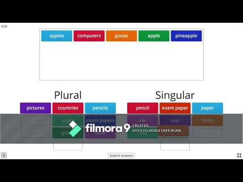 Wordwall Quizzes Q3 (Plural and Singular Nouns)