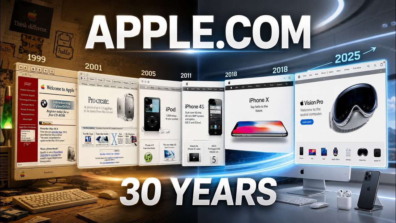Apple Website Evolution: 1996 to 2026