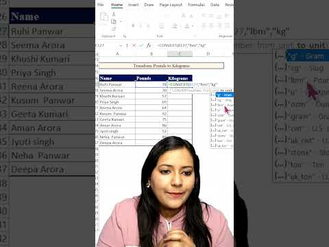 EXPERT Jyoti Singh Shares Top Excel Tips for Converting Pounds to Kilograms