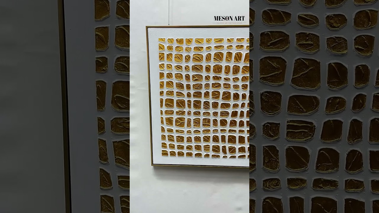Large Gold 3D Texture Painting Gold Minimalist Wall Art Gold Abstract Canvas Art Gold Oil Painting