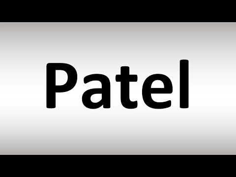 How to Pronounce Patel