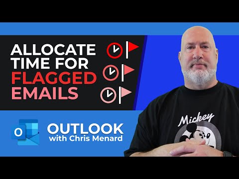 Outlook - Allocate time for Flagged Emails - Time Management